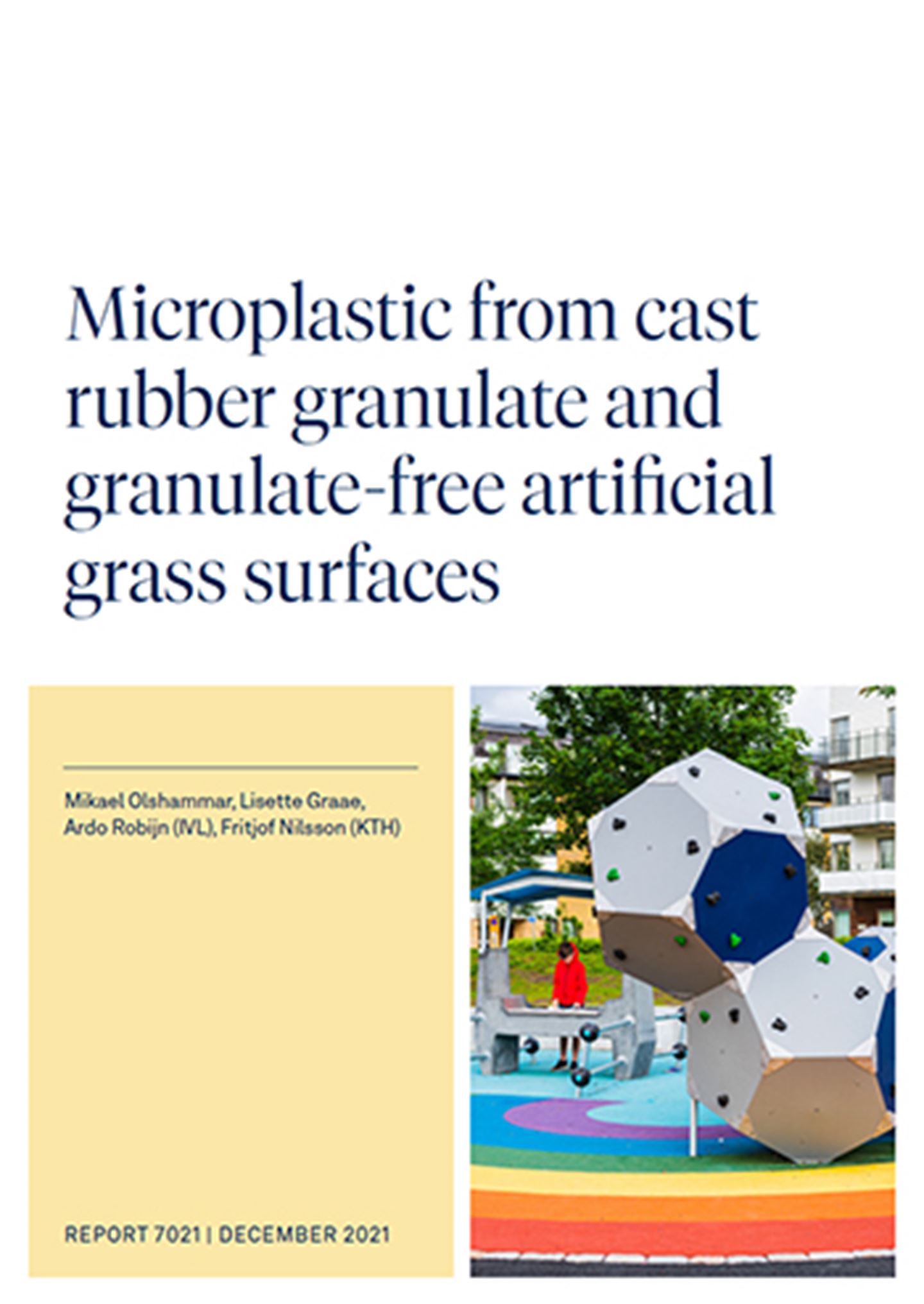 Microplastic from cast rubber granulate and granulate-free artificial ...