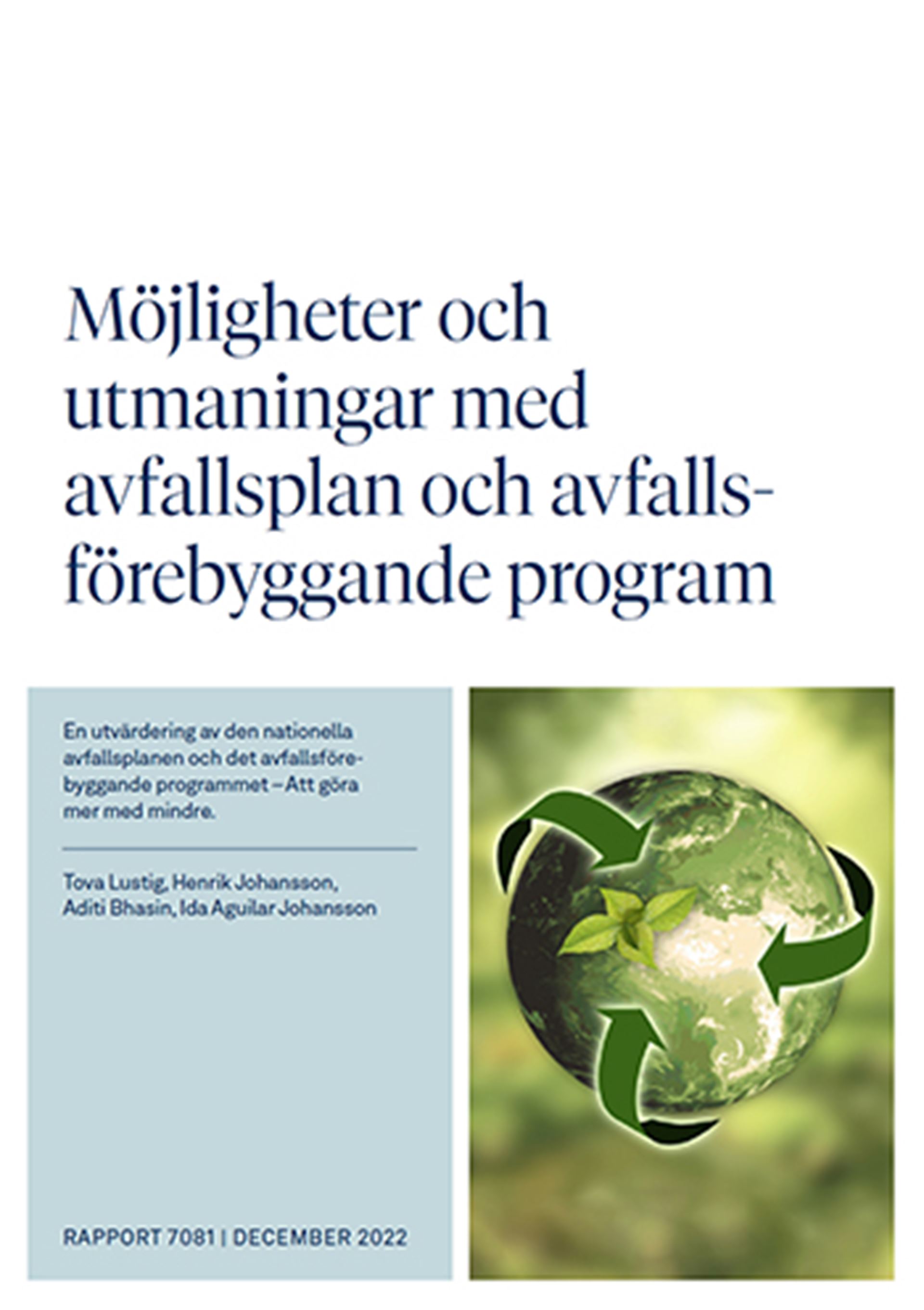 Möjligheter och utmaningar med avfallsplan och avfallsförebyggande program